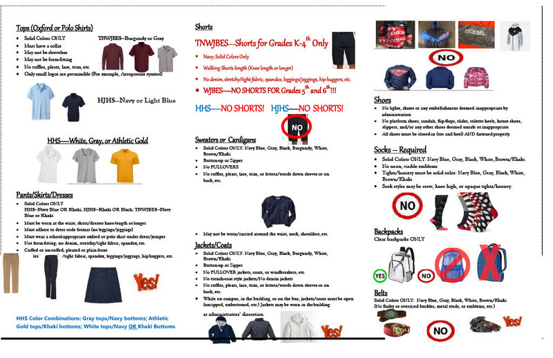 Student Dress Code for 2023-2024 | East Jasper Consolidated School District